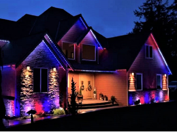 Permanent outdoor lighting for Christmas and all season